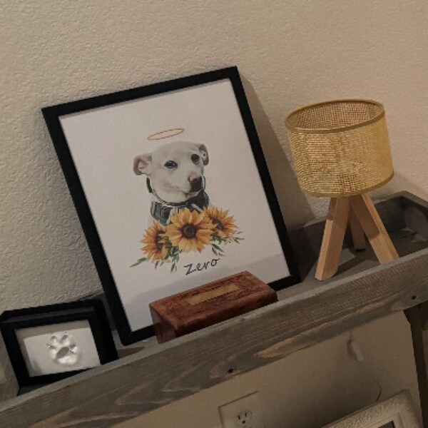 Custom Watercolor Pet Portrait | Dog Memorial Art | Personalized Pet ...
