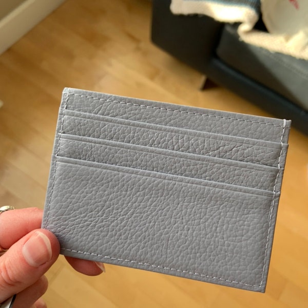 Slim Fine Leather Card Holder, Our Complete Range of Colours, Real ...