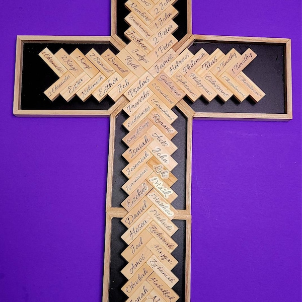 Clear Bible Book Name Stickers - Jenga Block Cross Project Size - Etsy
