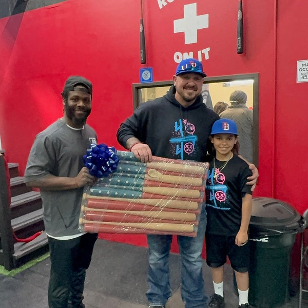 Rustic Baseball Bat American Flag Made With 30 Inch Bats - Etsy