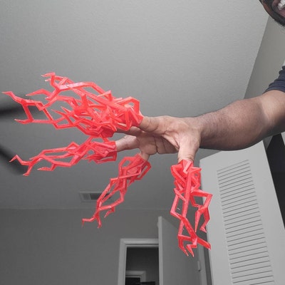 Lightning Fingers Cosplay Prop. Finger Mounted Electric Bolts for ...