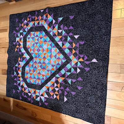 PDF Exploding Heart Quilt Pattern Digital Download by Slice of Pi ...