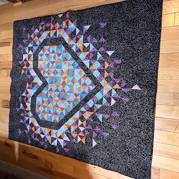 PDF Exploding Heart Quilt Pattern Digital Download by Slice of Pi ...