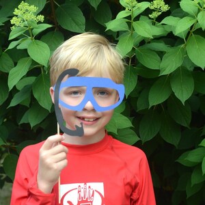 Summer Photo Booth Prop Set Set of 3 Swim Goggles With - Etsy
