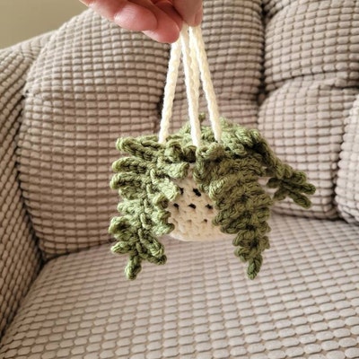 Car Fern Crochet PATTERN by Pamelambie Car Plant - Etsy