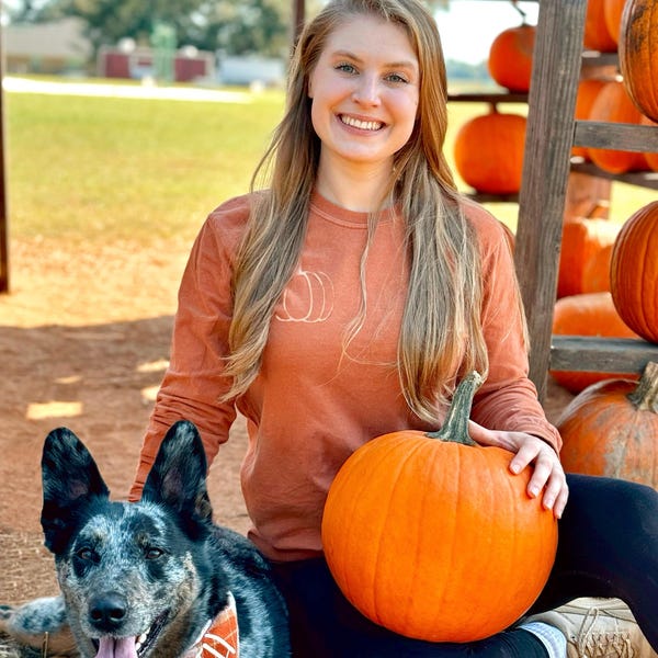 Pumpkin Comfort Colors Embroidered Tee - Pumpkin Outline T-shirt ...