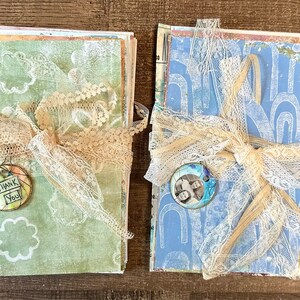 Mini Painted Scrap Pack Colorful Painted Scrap Paper Set Altered Junk ...