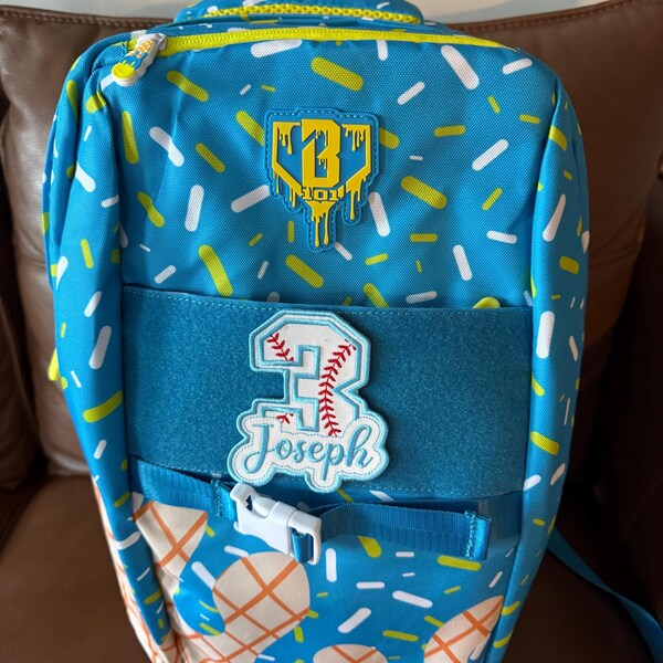 Personalized Baseball Name Patches, Custom Embroidered Baseball Number ...