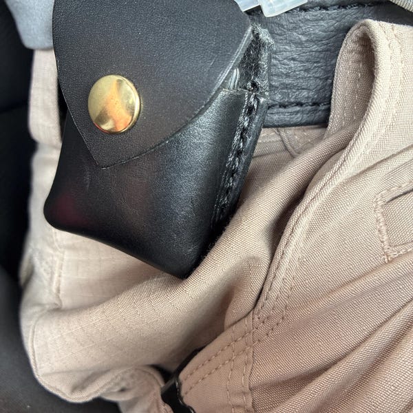 Insulin Pump Case for TANDEM MOBI, Fits on Belt, Leather Slim Meter ...