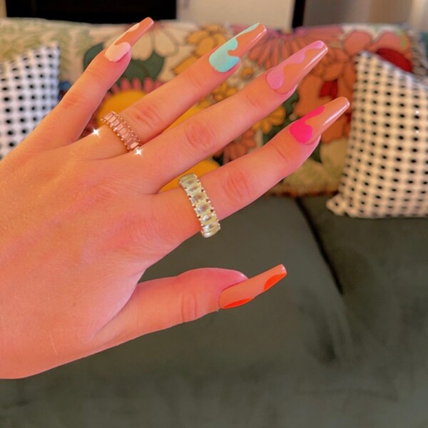 Gold Renaissance Roman Art Inspired reusable Press on Nails - Etsy