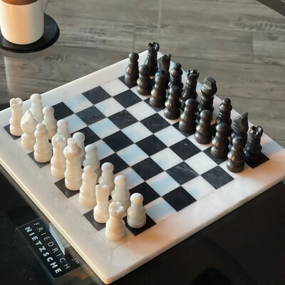 Marble Coasters 6 Piece Set With Holder Padded Bottom Round and Elegant ...