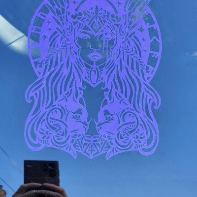 Viking Freja Futhark Sticker Decal Nordic Freya Goddess Cats freyja ...