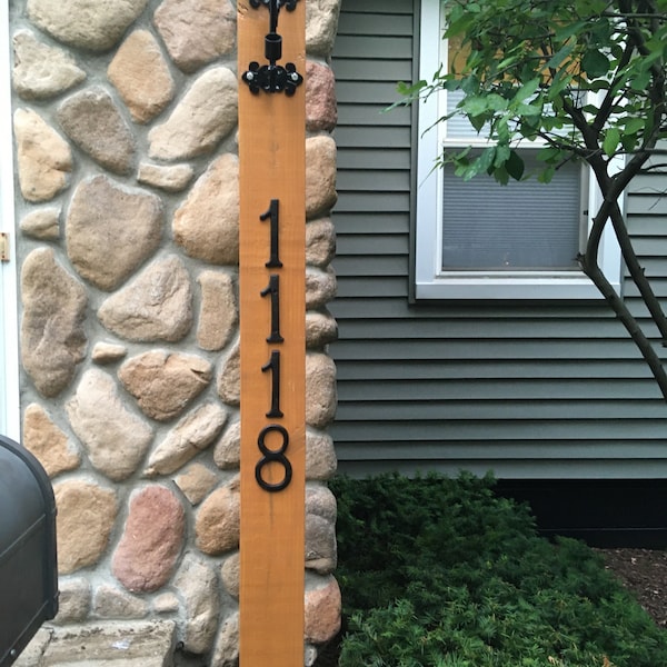 Cast Iron House Numbers 6 Inch Metal Home Address Numbers - Antique ...