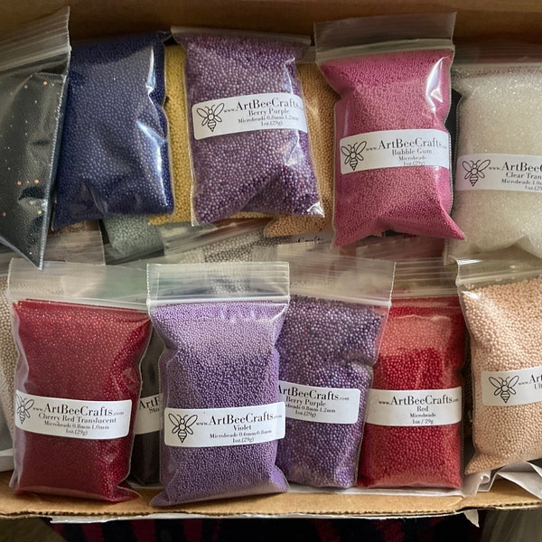 Blue Sea Translucent- Microbeads (no Holes) 1.0mm - 1.2mm Caviar Beads ...