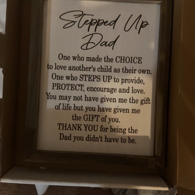 Step Dad Sign, Signs for Step Dad, Stepped up Dad Sign, Signs for Step ...