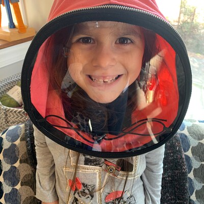 Fully Closed Hooded Kids Shiled , Hooded Face Shield, Anti Fog Child ...