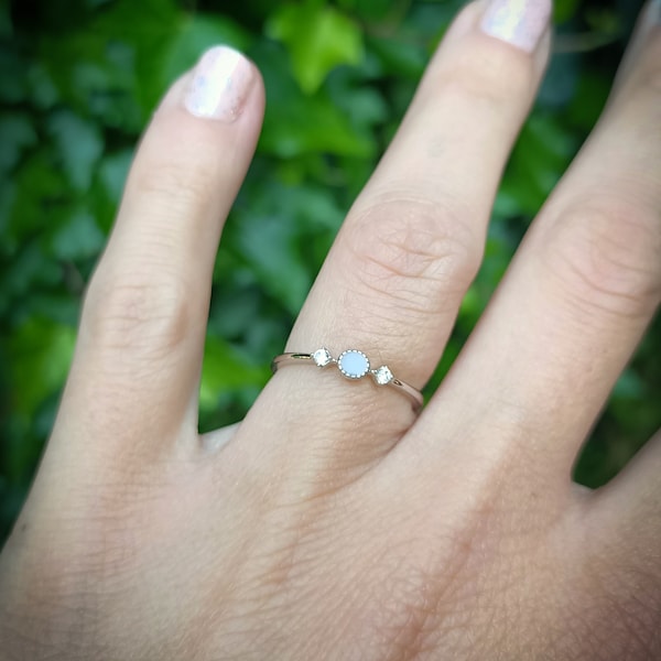 DIY Dainty Breastmilk Ring | 925 Sterling Silver Ring | Stackable ...