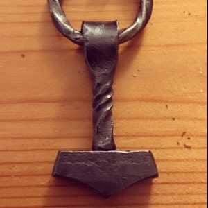 Forged Thor's Hammer Key Pendant, Mjolnir, Thor Jewelry, Viking Jewelry ...