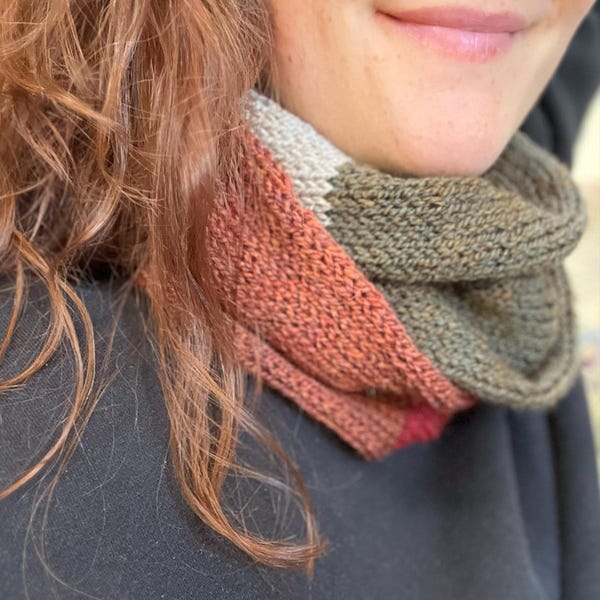 Knitted Infinity Scarf, Sunset Rainbow Scarf, Vegan, Cowl, Snood, Knit ...