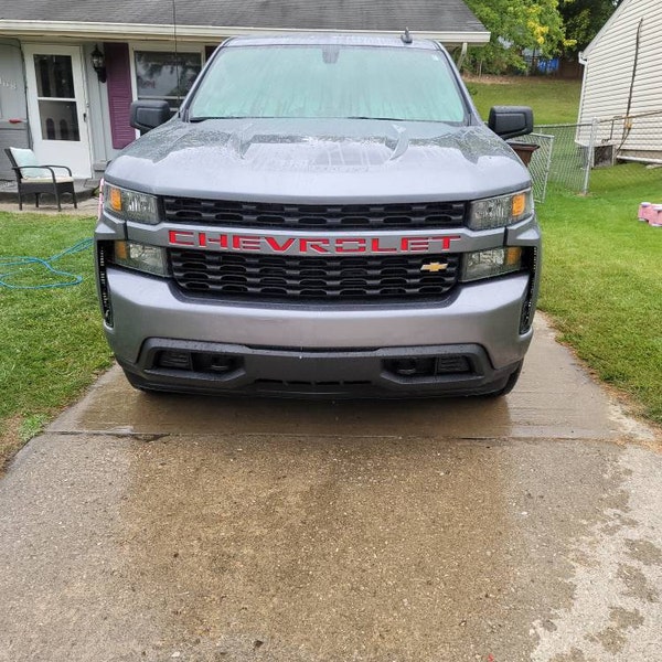 2019-2021 Custom Grill Letter Inserts for Front Grill 1/16" ABS Plastic ...