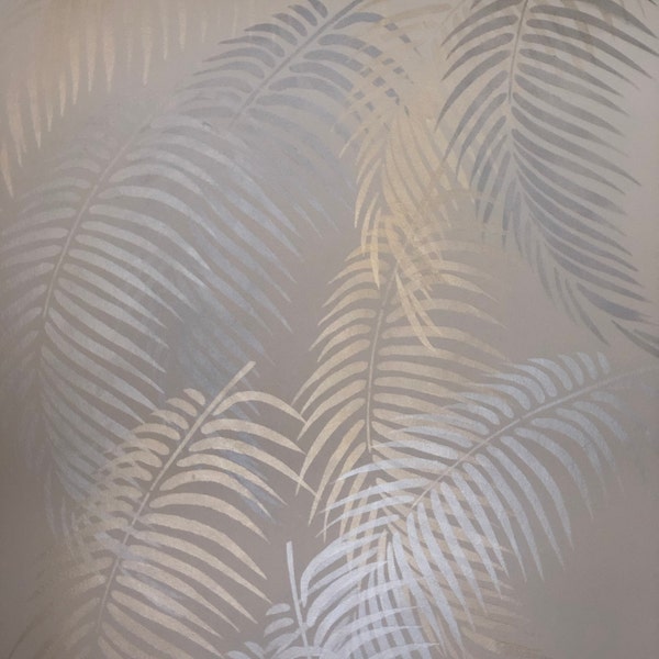 Palm Frond Stencil WALL ART STENCIL Instead of Decals Easy to Use Wall ...