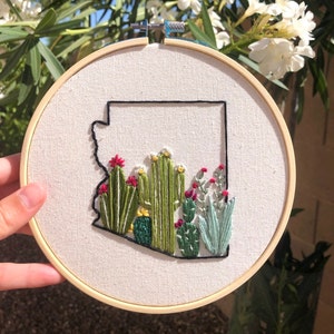 Arizona Embroidery PDF Pattern & Stitch Guide Digital Download - Etsy