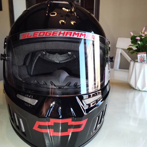 Motorcycle Helmet Visor Strip. Personalized Text / Custom Text ( Racing ...