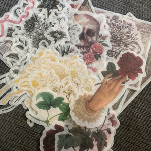 Embellishment Stickers Botanical's - Etsy