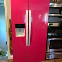 Solid Color Fridge Wrap Refrigerator Wrap Vinyl Side by Side Black Teal ...