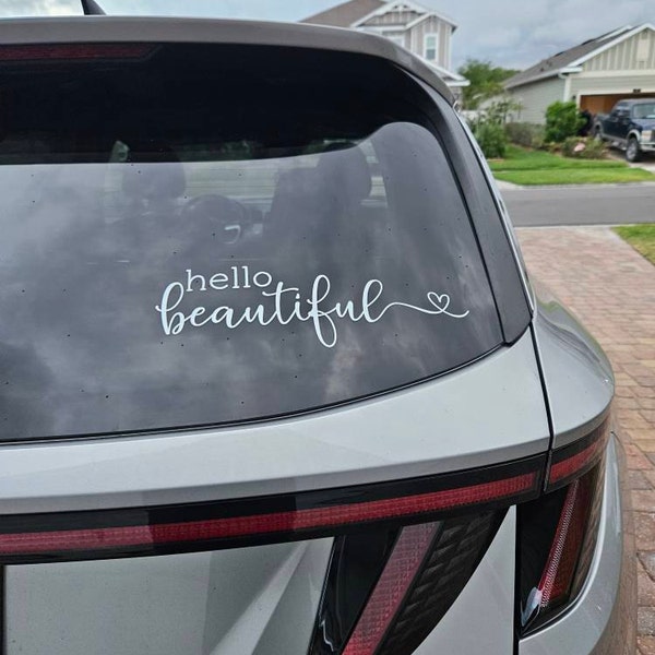 Hello Beautiful Decal - Hello Beautiful Mirror Decal - Hello Beautiful ...