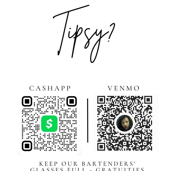 Editable Tip Jar Sign, Venmo Payment Sign, QR Code Sign, Canva Template Editable, Tips Accepted ...