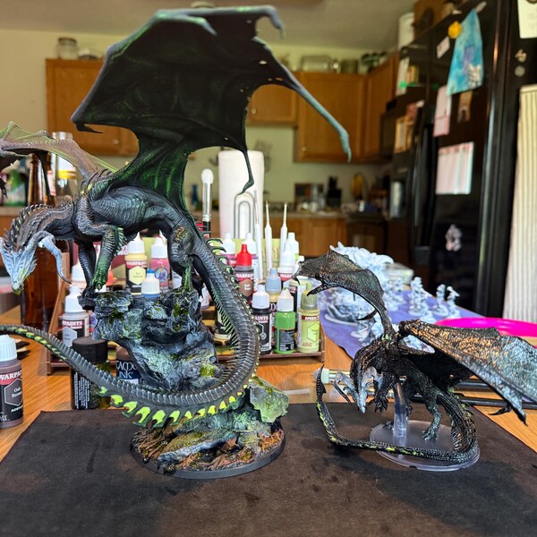 Brass Dragon Walk | DND| TTRPG| Premium Quality ECO Resin | by Rescale ...