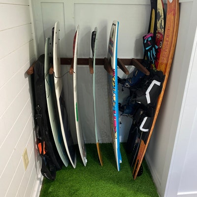 Wall Mount Surf Rack / 3 Board Surf Rack / Wood Surf Rack - Etsy