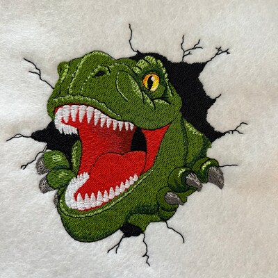 T-rex Machine Embroidery Design Dinosaur Embroidery Files - Etsy Canada