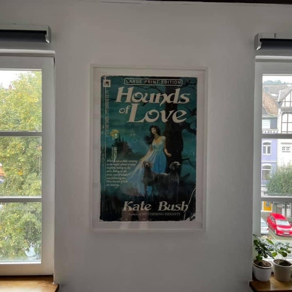 Kate Bush "hounds of Love" 1970s Gothic Romance Novel Mashup Art Print ...