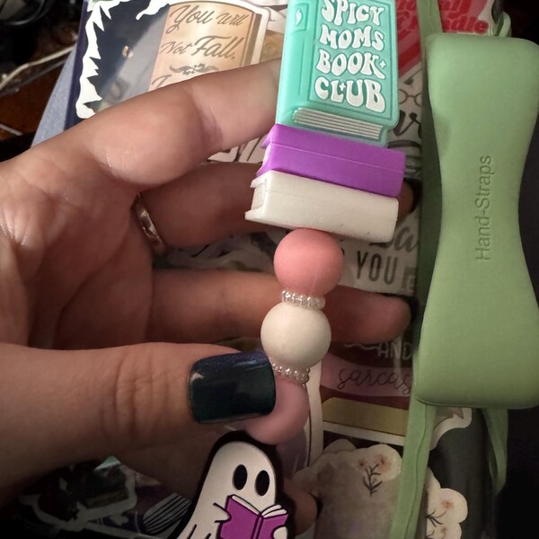 Book Stack Inspired, Bookish Keychain, Bookish Accessory, Booktok ...