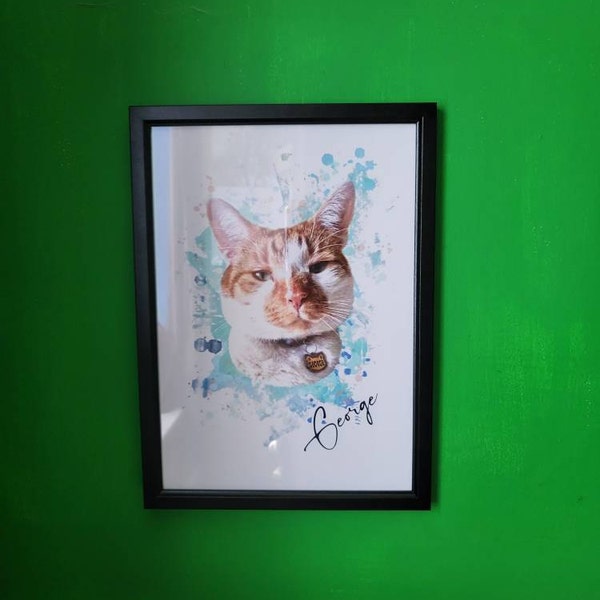 Fox Red Labrador Shaking Splash Print - Labrador, Puppy, Dog, Art ...