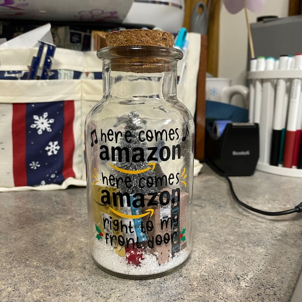 Mini Amazon Box Template | Works on Cricut - Etsy