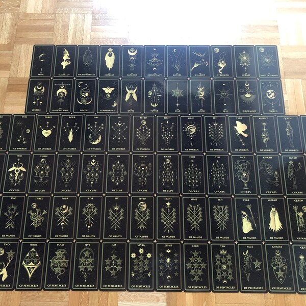 Tarot Deck 78 Cards, Wheel of Fortune, Cute Tarot Deck, Unique Tarot ...