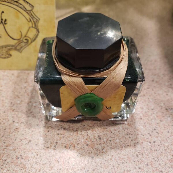 Green Calligraphy Ink for Quills and Dip Pens, Irish Emerald Writing ...