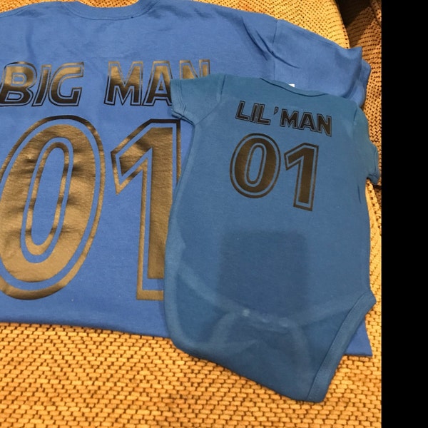 Big Man Lil’ Man Svg Mini Me Svg Daddy and Me Svg Father Son Matching ...