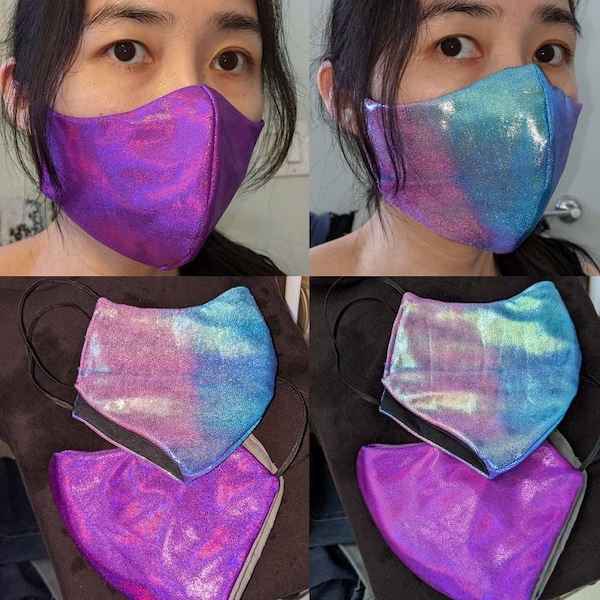 High Waist Sparkly Pink Swimsuit Set - Pink Metallic Glitter - Cynababy ...