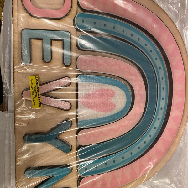 Rainbow Baby Name Puzzle for Kids/personalized Name Puzzle/ Great for ...