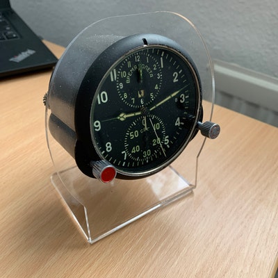 Aircraft Clock Stand,su Mig Clock CLOCK STAND for Vintage Military ...