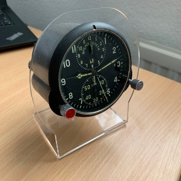 Aircraft Clock Stand,su Mig Clock- CLOCK STAND for Vintage Military ...