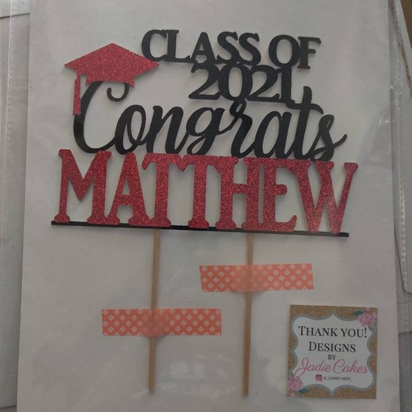 Graduation Topper | Graduation | Class of Topper | Graduation Party ...