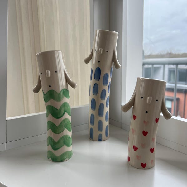 Ceramic Wizard Gnome - Handmade Pottery Gnome - Unusual Gift - Quirky ...