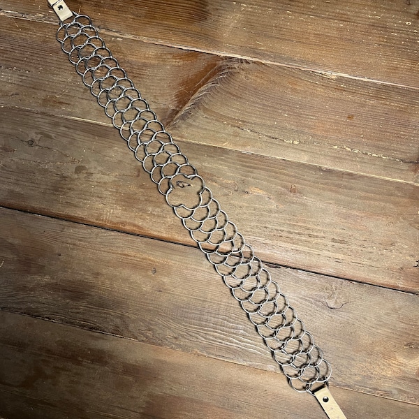 NECK CILICE - 5 Row - Metal and Leather - Etsy