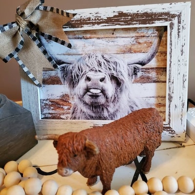 Two Buffalo Check & Jute Farmhouse Vases With Greenery - Etsy