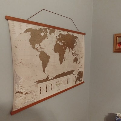 Unique Wedding Gift for Couple Scratchable Travel Map With - Etsy UK